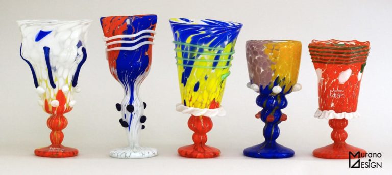 Gaudì stem glass - Vetreria Murano Design